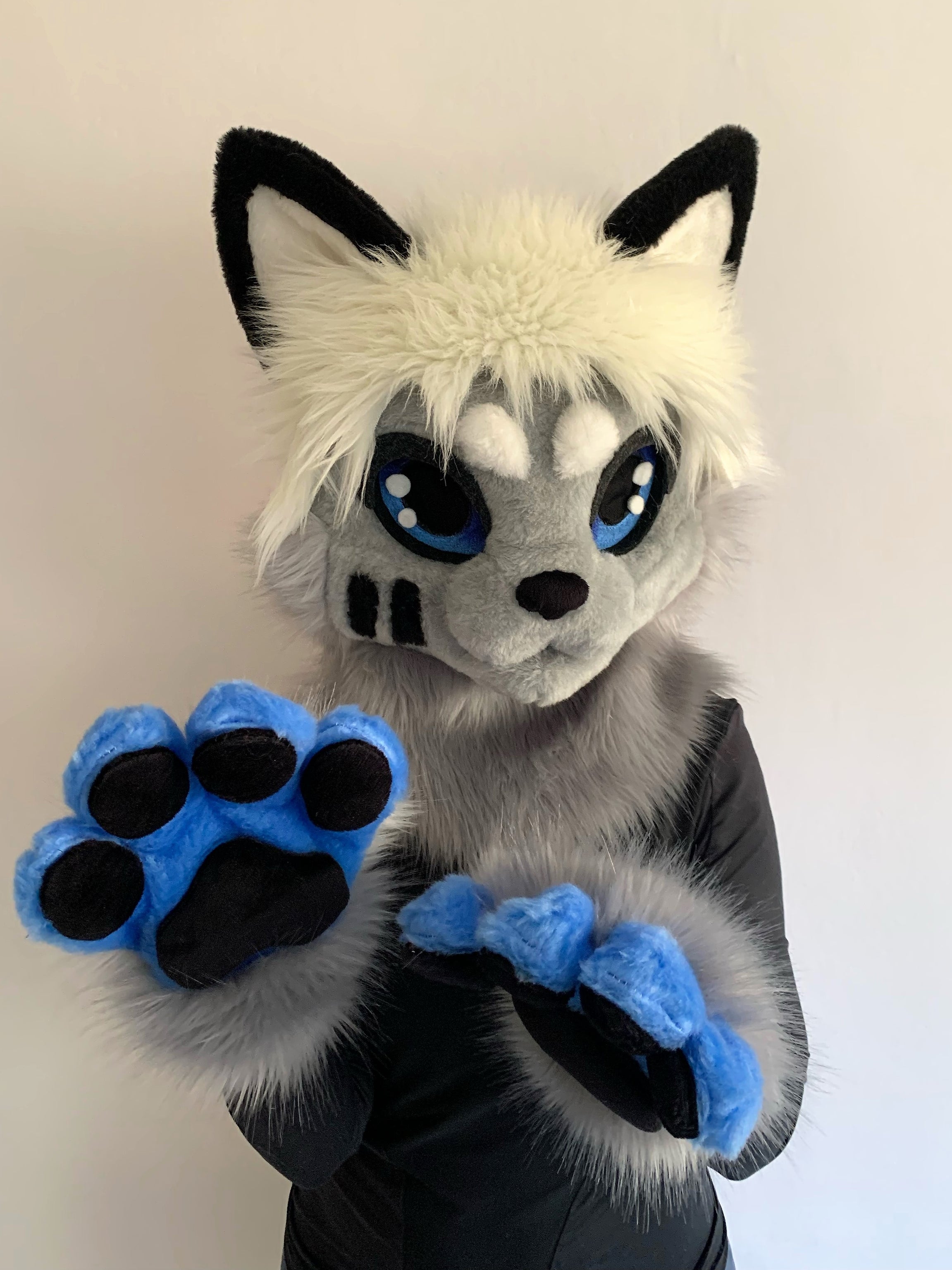 Grey kemono cat fursuit for sale - Oneandonlycostumes – oneandonlycostumes